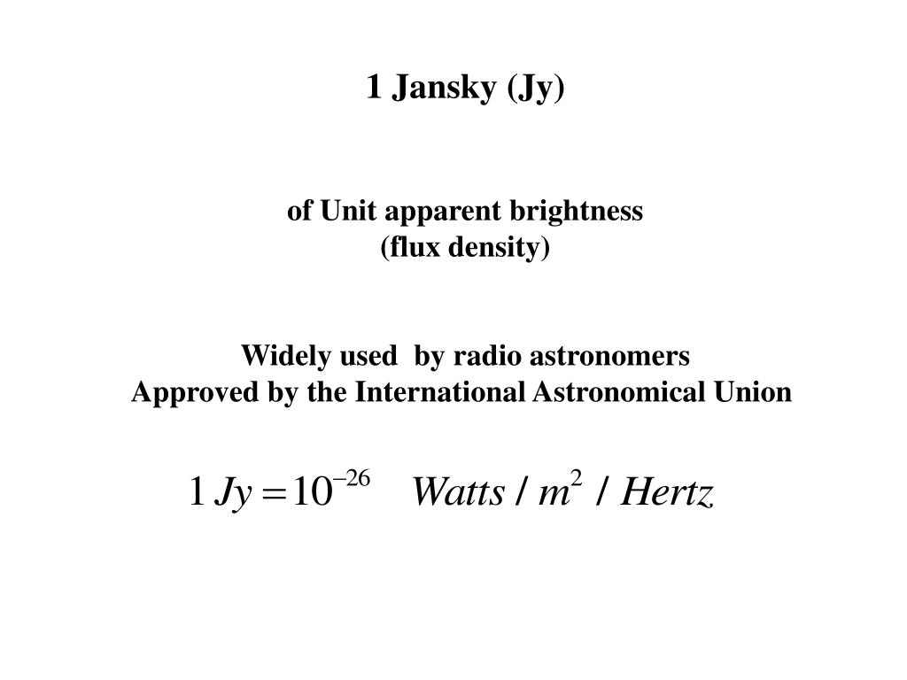 PPT - Karl Guthe Jansky Born: Norman, OK, 1905 Joined Bell Labs 1928 ...