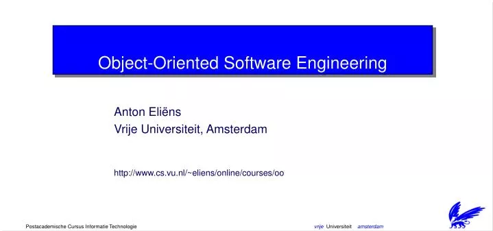 Ppt Object Oriented Software Engineering Powerpoint Presentation 8111