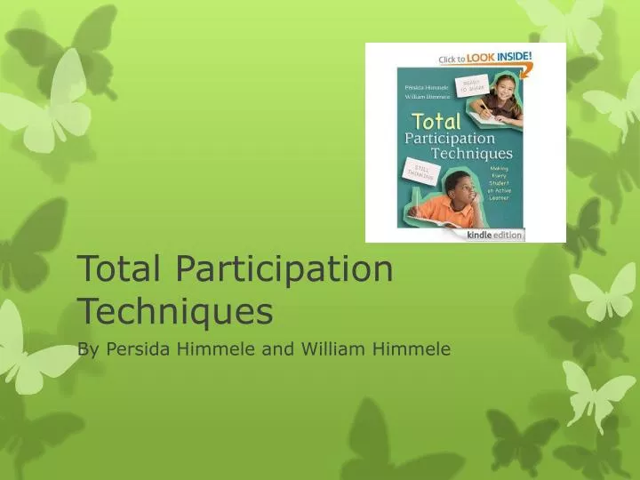 PPT - Total Participation Techniques PowerPoint Presentation, free ...