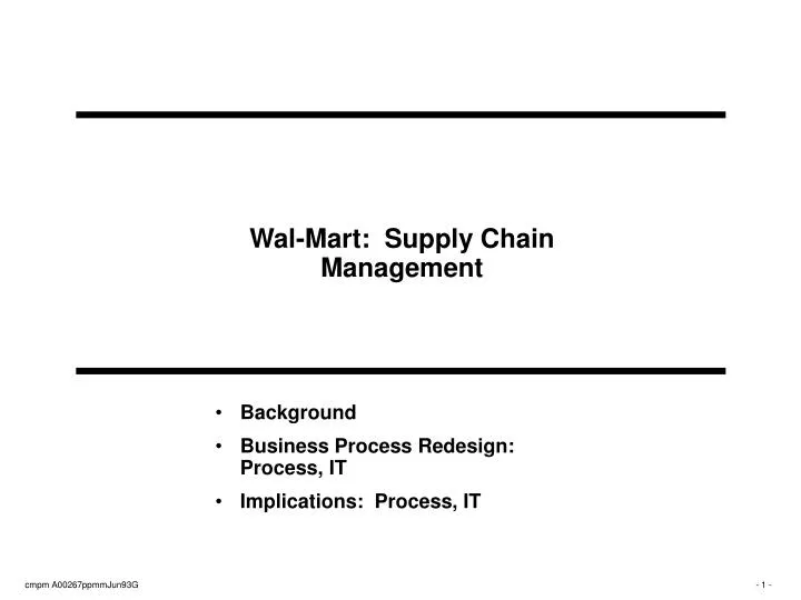 PPT - Wal-Mart: Supply Chain Management PowerPoint Presentation, free ... PPT - Wal-Mart: Supply Chain Management PowerPoint Presentation, free ...