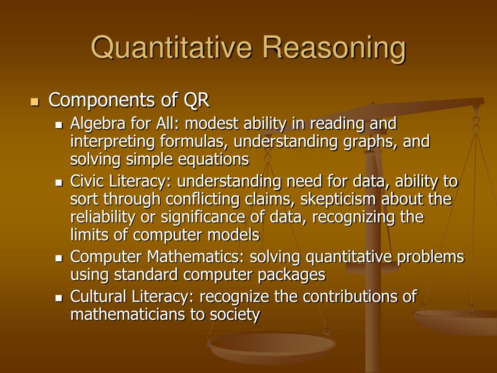 PPT Quantitative Reasoning PowerPoint Presentation Free Download