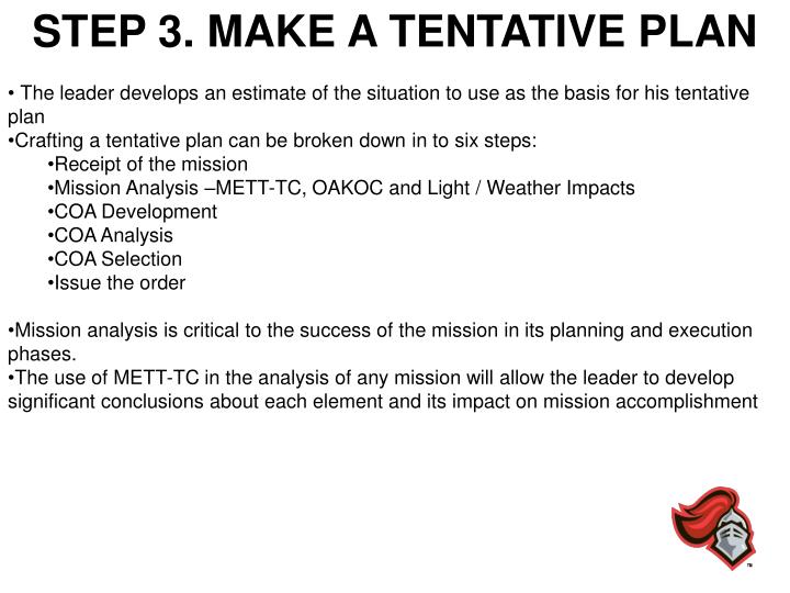 PPT - Troop Leading Procedures, METT-TC & OAKOC PowerPoint Presentation ...