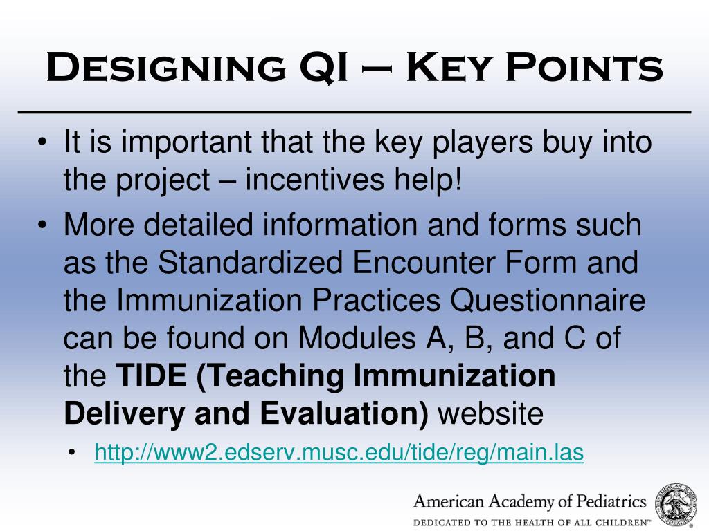 PPT - Immunizations and Quality Improvement PowerPoint Presentation ...