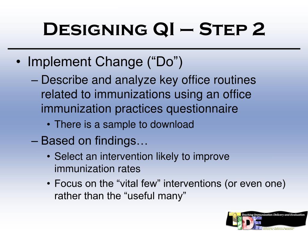 PPT - Immunizations and Quality Improvement PowerPoint Presentation ...
