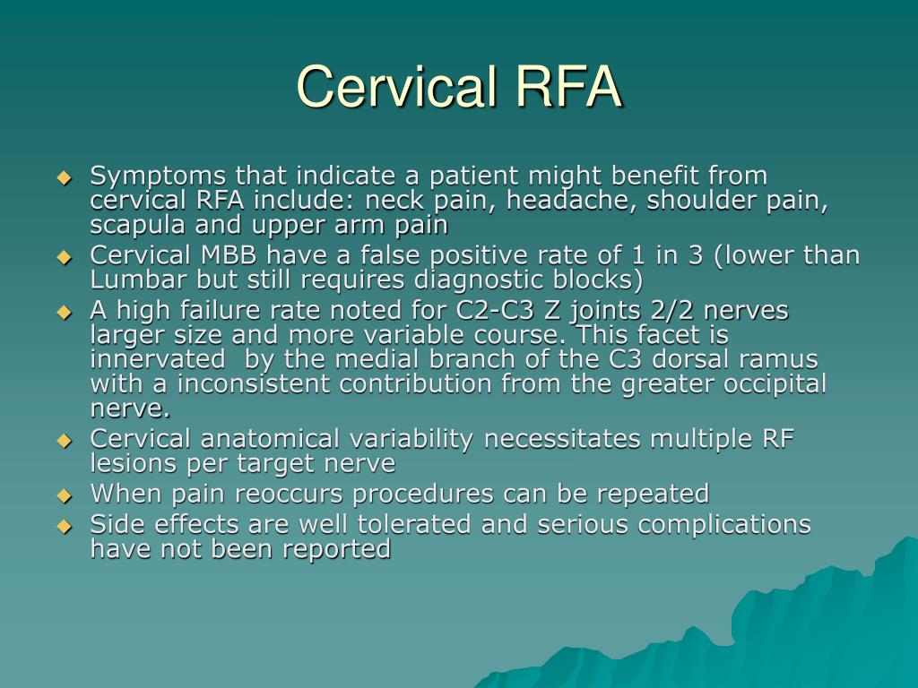 PPT - Radiofrequncy Ablation in Chronic Pain Management PowerPoint ...
