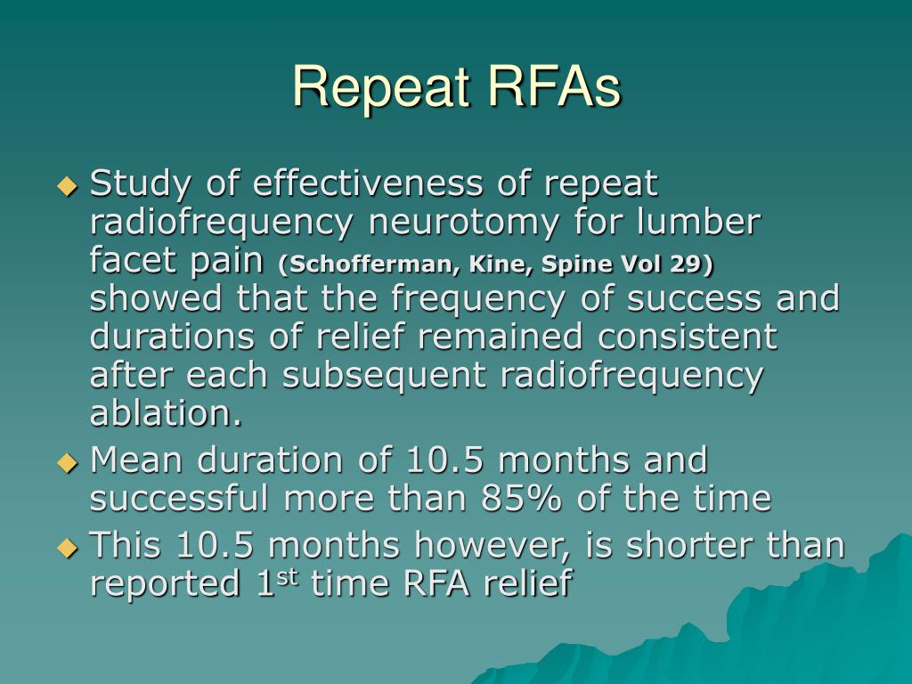 PPT - Radiofrequncy Ablation in Chronic Pain Management PowerPoint ...