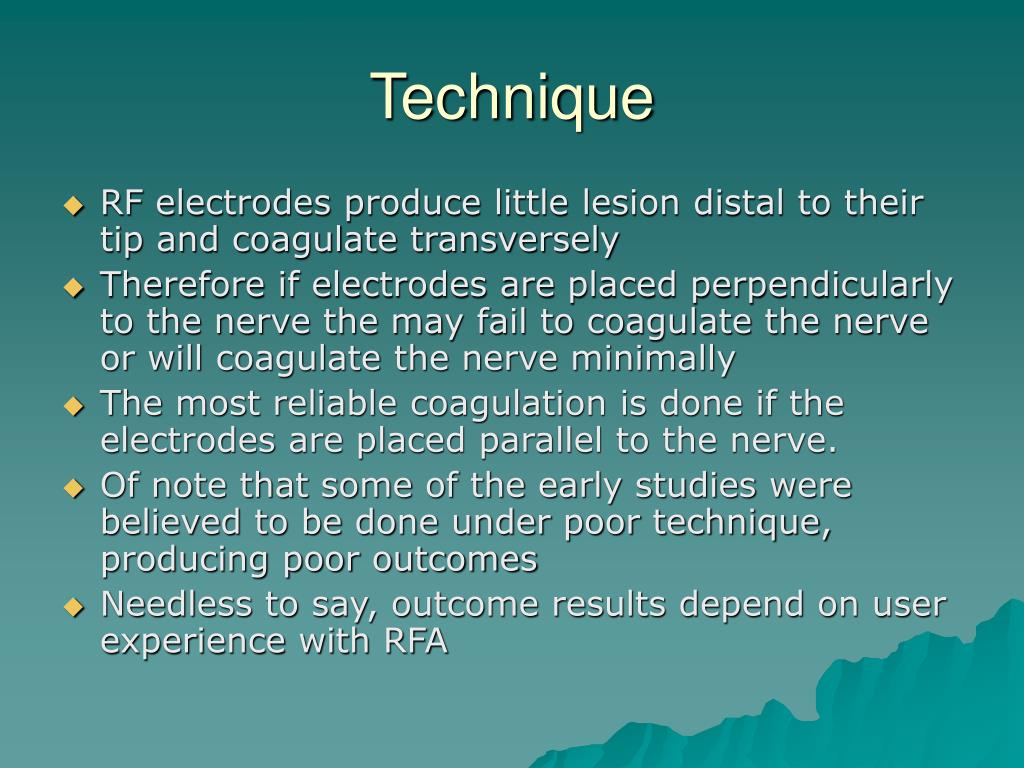 PPT - Radiofrequncy Ablation in Chronic Pain Management PowerPoint ...