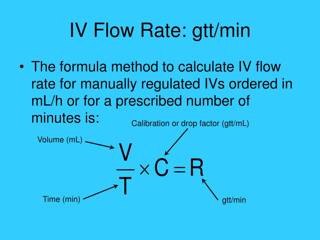How To Calculate Iv Flow Rate Mlmin How To Calculate Iv Flow Rate Mlmin