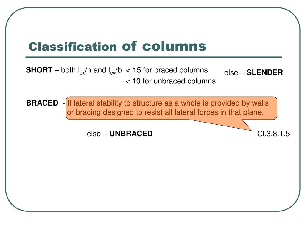 PPT - Column design as Per BS 8110-1:1997 PowerPoint Presentation, free ...