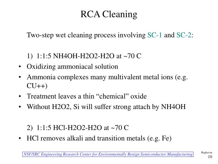 PPT - Wet Etching and Cleaning: Surface Considerations and Process ...