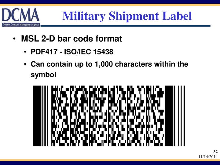 PPT - Military Marking for Shipment and Storage MIL-STD-129P W/Change 4 ...
