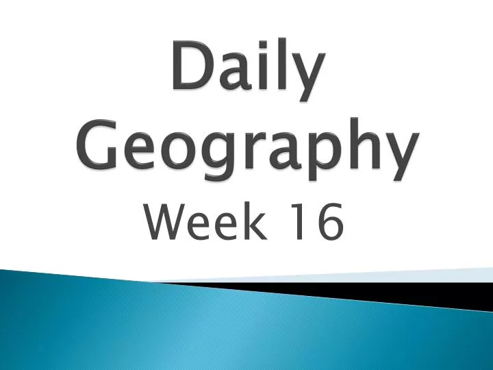 PPT - Daily Geography PowerPoint Presentation, free download - ID:6596038