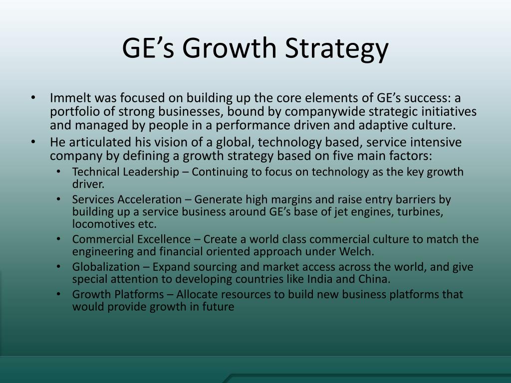 PPT - GE’s Growth Strategy: The Immelt Initiative PowerPoint ...