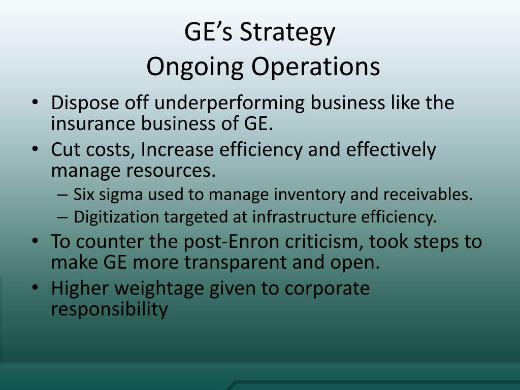 PPT - GE’s Growth Strategy: The Immelt Initiative PowerPoint ...