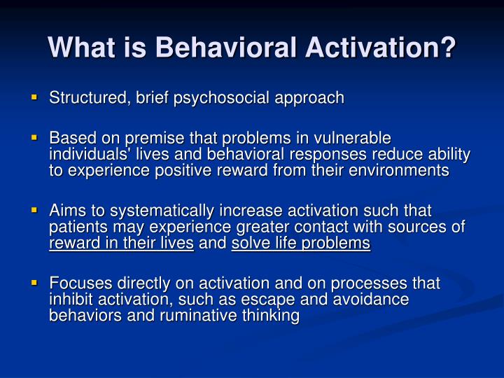PPT - Behavioral Activation Strategies for the Treatment of PTSD ...