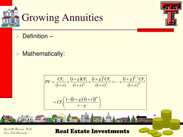 PPT - Growing Annuities PowerPoint Presentation, free download - ID:6596214