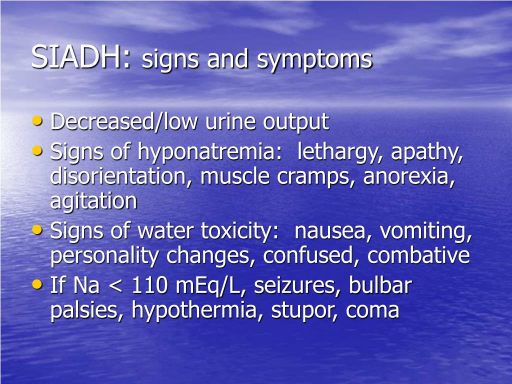 Ppt Siadh Di Cerebral Salt Wasting Powerpoint Presentation Free Download Id6596321