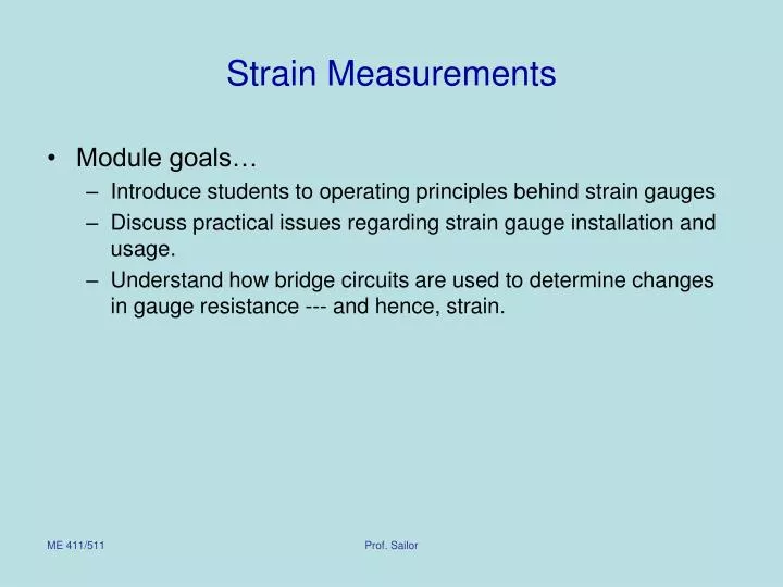PPT - Strain Measurements PowerPoint Presentation, free download - ID ...