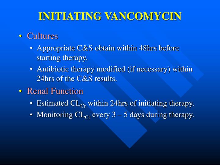 PPT - Clinical Pharmacokinetics of VANCOMYCIN PowerPoint Presentation ...