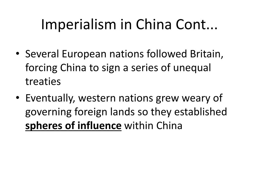 PPT - Lesson 16 EQ: What were the effects of imperialism on China ...