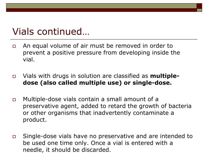 PPT - Aseptic Technique, Sterile Compounding: Intravenous and Admixture ...