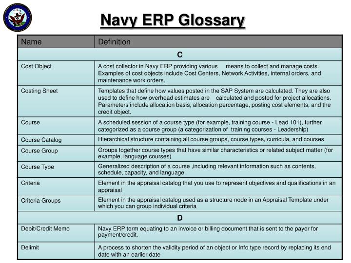 PPT - DRAFT Navy ERP 2008 Update PowerPoint Presentation - ID:6597978