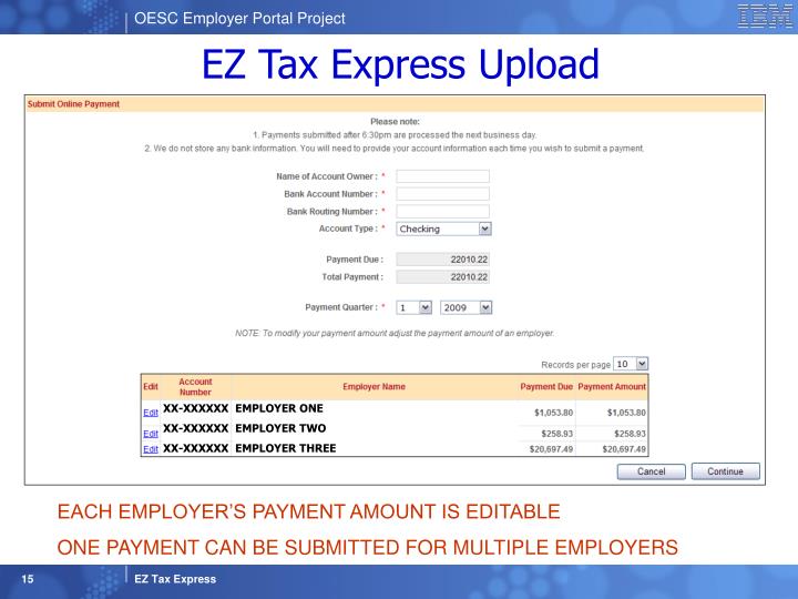 PPT - OESC EZ Tax Express Oklahoma Employment Security Commission ...