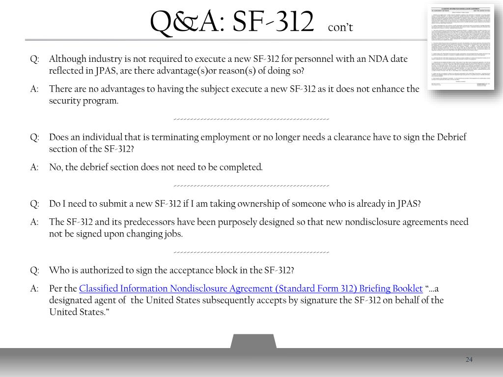 PPT - AskPSMO -I Webinar: SF-312 Non-Disclosure Agreement PowerPoint ...