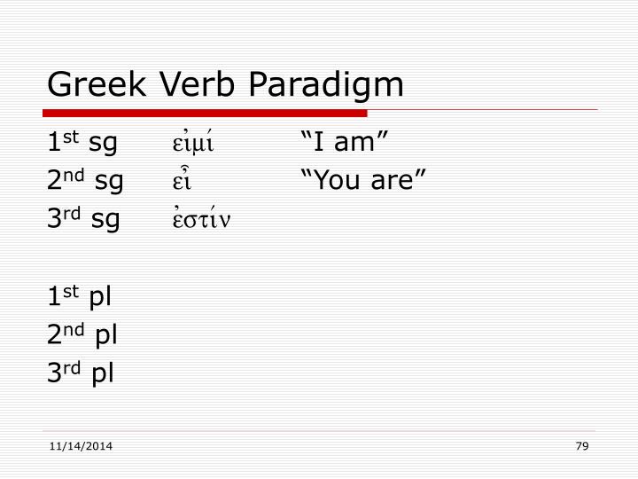 PPT - Basics of Biblical Greek PowerPoint Presentation - ID:6598643