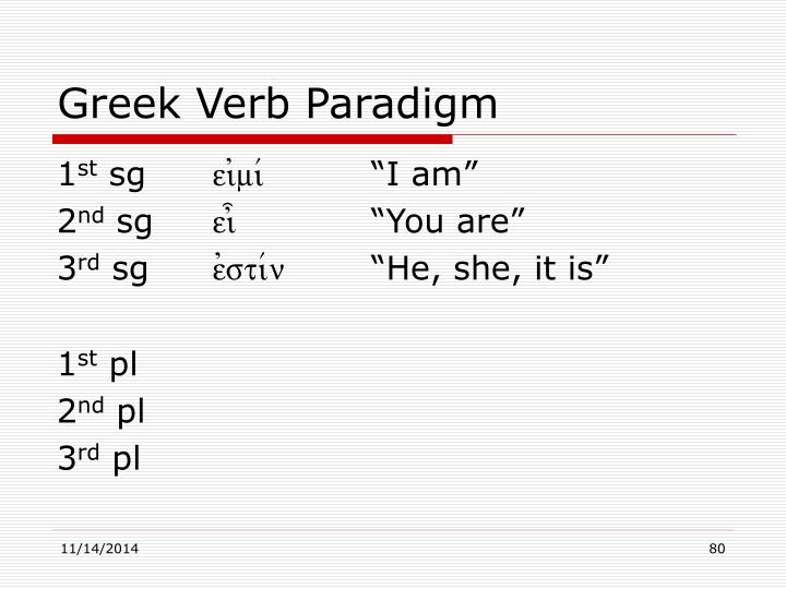 PPT - Basics of Biblical Greek PowerPoint Presentation - ID:6598643