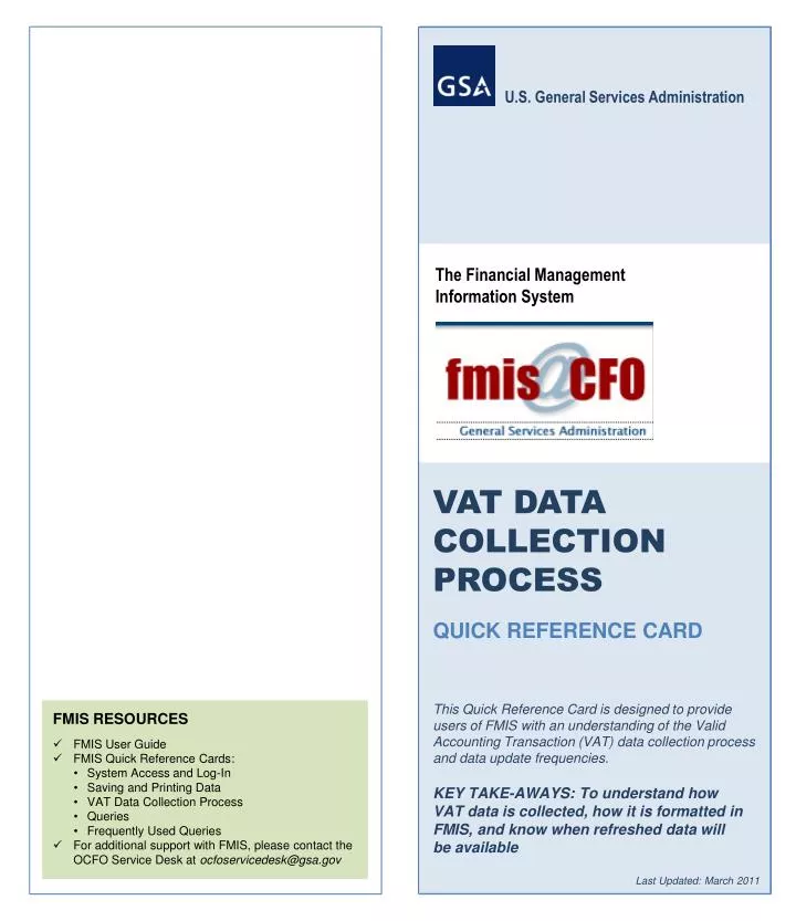 PPT - FMIS RESOURCES FMIS User Guide FMIS Quick Reference Cards ...