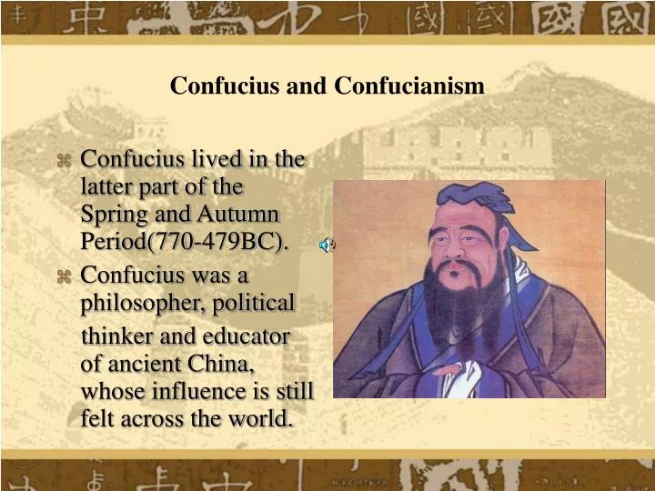 PPT - Confucius and Confucianism PowerPoint Presentation, free download ...