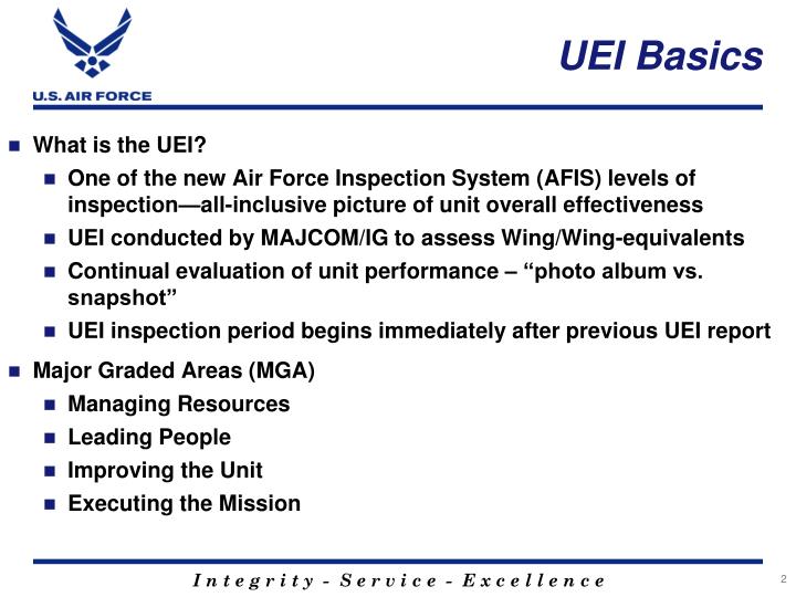 PPT - Press Kit II: Unit Effectiveness Inspection (UEI) PowerPoint ...