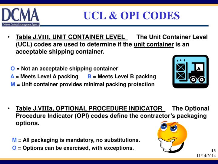 PPT - MIL-STD-2073-1D (1) Packaging Requirement Codes Prepared By ...
