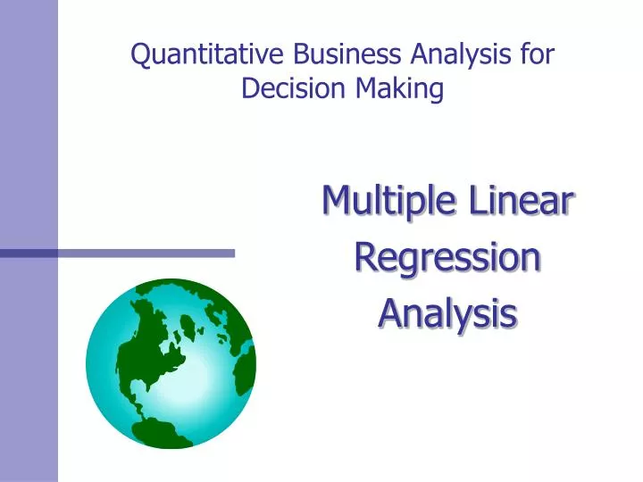 PPT - Quantitative Business Analysis for Decision Making PowerPoint ... PPT - Quantitative Business Analysis for Decision Making PowerPoint ...