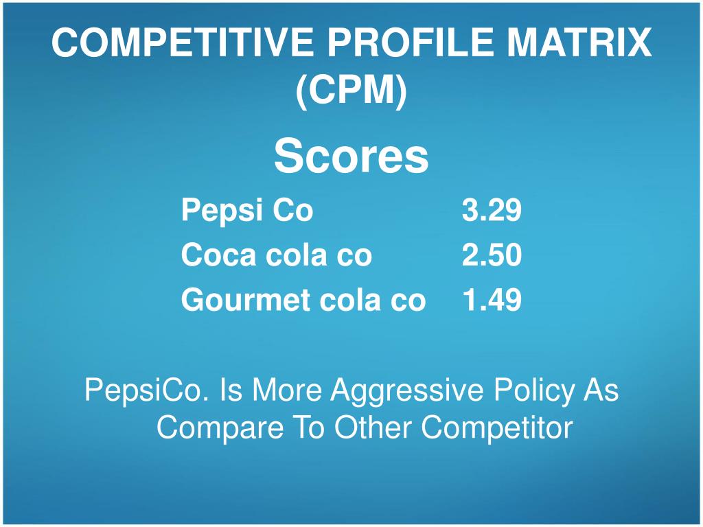 PPT - A REPORT ON STRATEGIC MANAGEMENT OF PEPSI COLA INTERNATIONAL ...