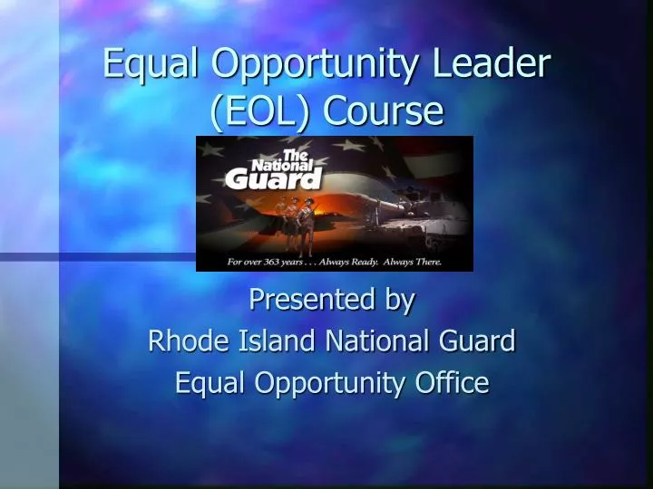 PPT - Equal Opportunity Leader (EOL) Course PowerPoint Presentation, free download - ID:6600366