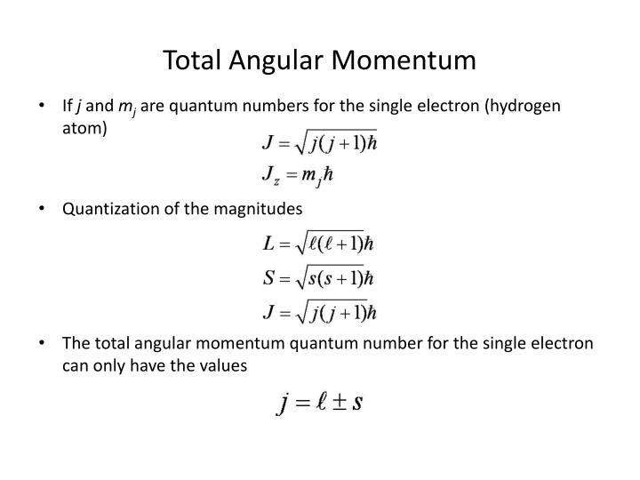 PPT - Vector coupling of angular momentum PowerPoint Presentation - ID ...