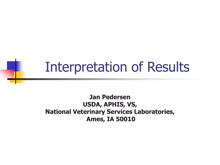 PPT - Interpretation of Results PowerPoint Presentation, free download ...