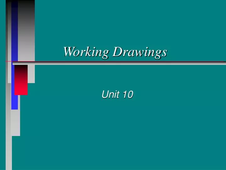 PPT - Working Drawings PowerPoint Presentation, free download - ID:6600647