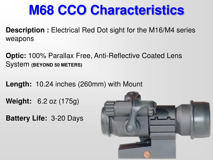 PPT - Identify Characteristics of the M68 CCO Perform PMCS on the M68 ...