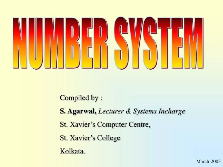PPT - NUMBER SYSTEM PowerPoint Presentation, free download - ID:6601151 PPT - NUMBER SYSTEM PowerPoint Presentation, free download - ID:6601151