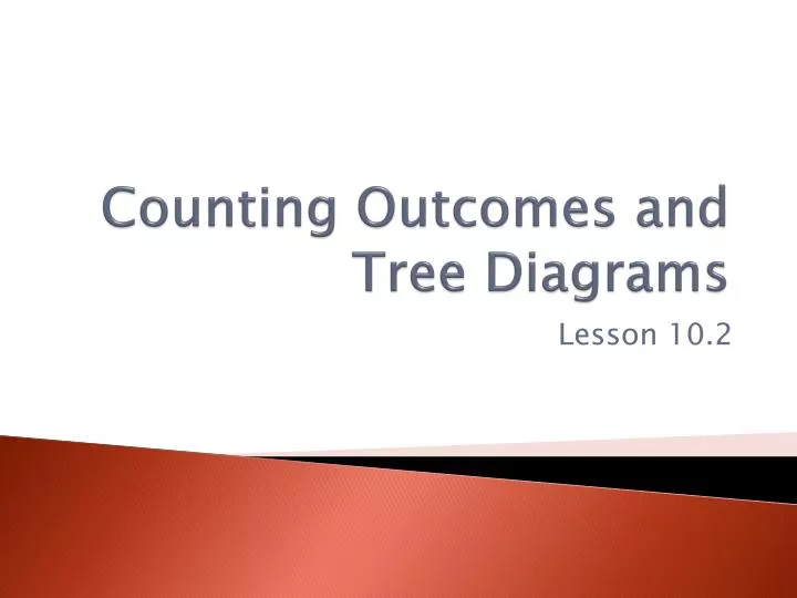 PPT - Counting Outcomes and Tree Diagrams PowerPoint Presentation, free ...