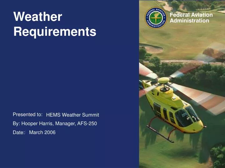 PPT - Weather Requirements PowerPoint Presentation, free download - ID ...