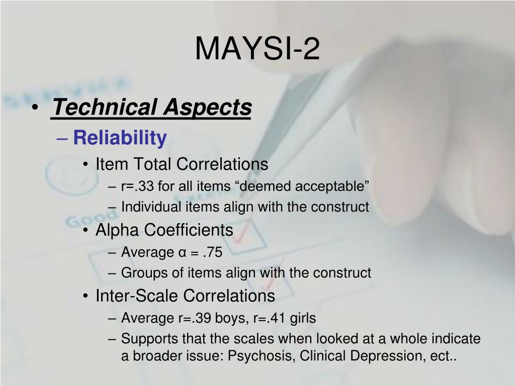 PPT - Massachusetts Youth Screening Instrument Version 2 (MAYSI-2 ...