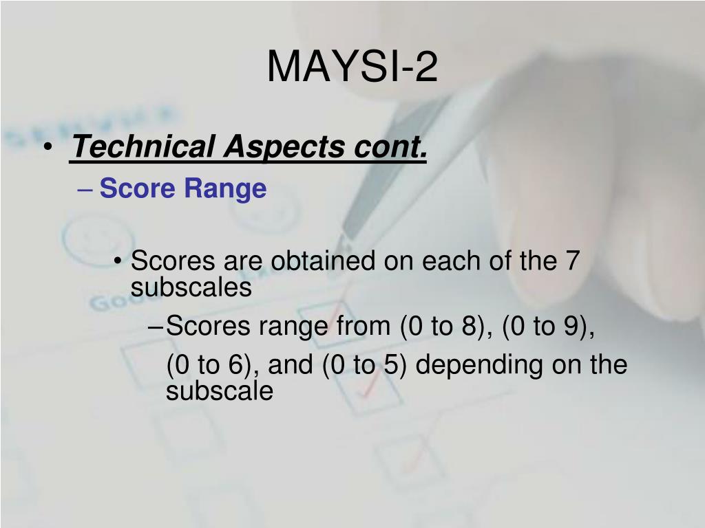 PPT - Massachusetts Youth Screening Instrument Version 2 (MAYSI-2 ...