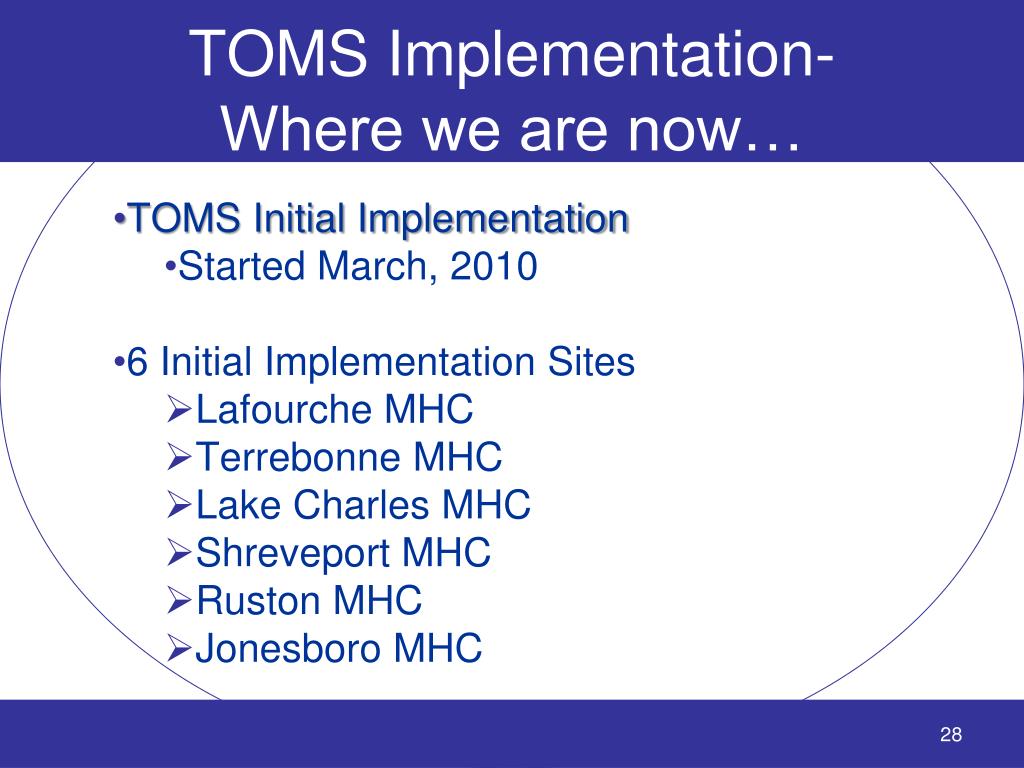 PPT - Telesage Outcomes Measurement System (TOMS ) Tracking and ...