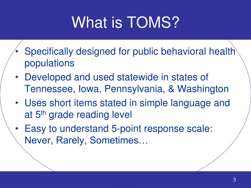 PPT - Telesage Outcomes Measurement System (TOMS ) Tracking and ...