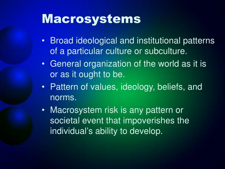 The Macrosystem From Child To Adult | emr.ac.uk