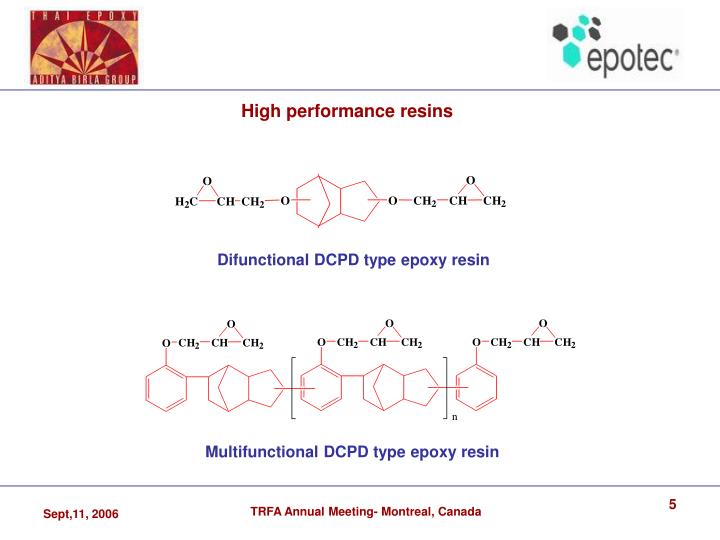 PPT - “Synthesis and study of a crystalline epoxy resin for high heat ...